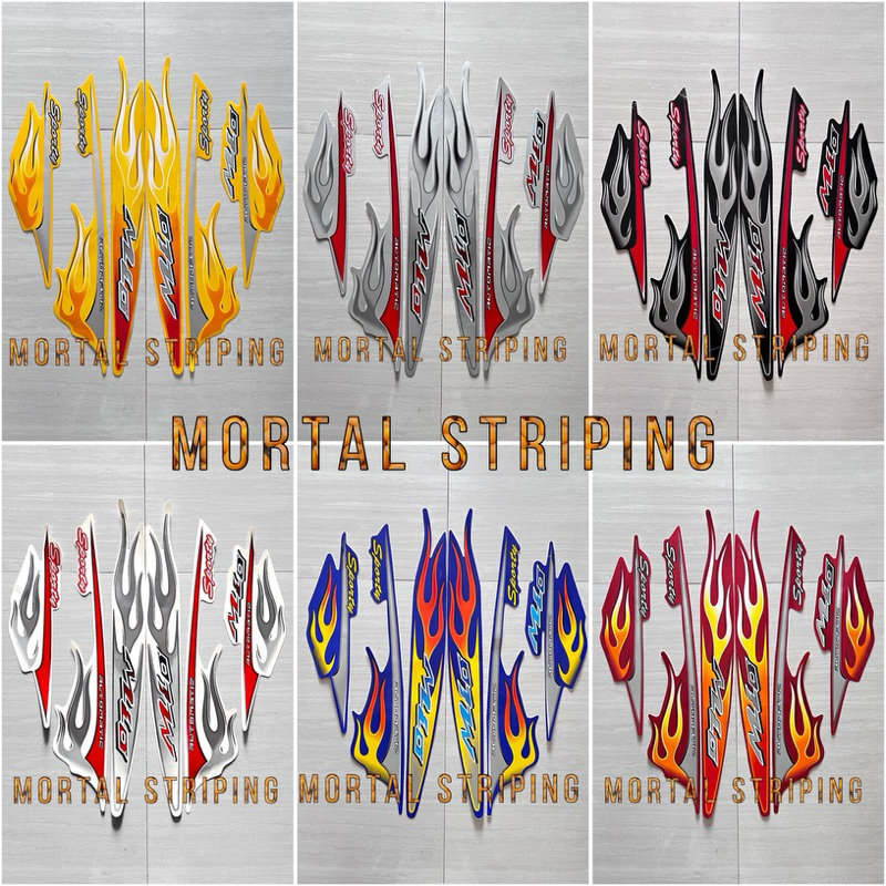 Jual STIKER STRIPING LIS LES BODY MOTOR MIO SPORTY 2006 2007 MIO API ...