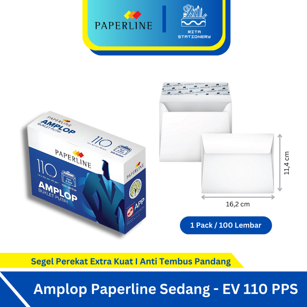 Jual Amplop Paperline Pendek Putih - PPL EV 110 PPS | Shopee Indonesia