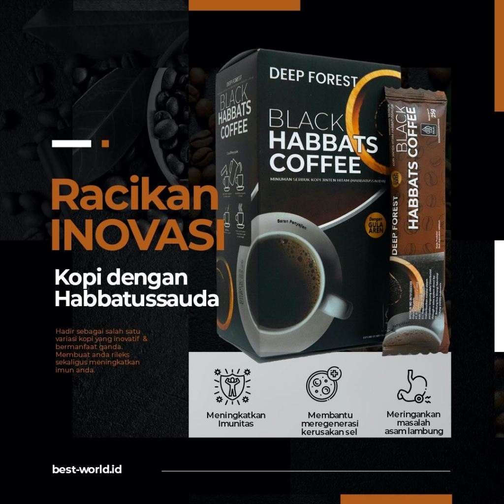 Jual KOPI HITAM // BLACK HABBATS COFFEE MINUMAN SERBUK KOPI JINTEN ...