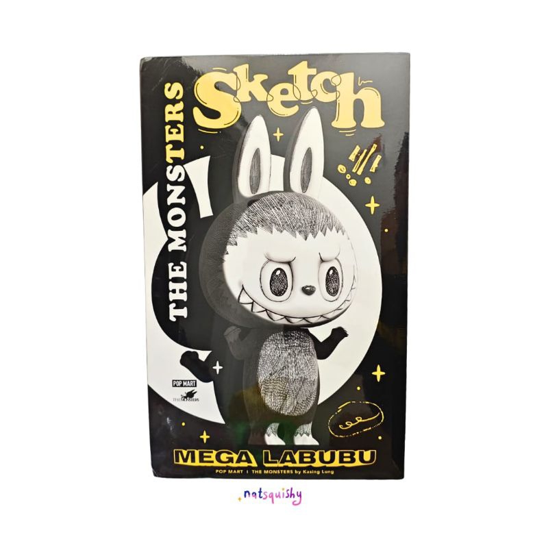 Jual Popmart Labubu the monster mega labubu 400% sketch 2024 (limited ...