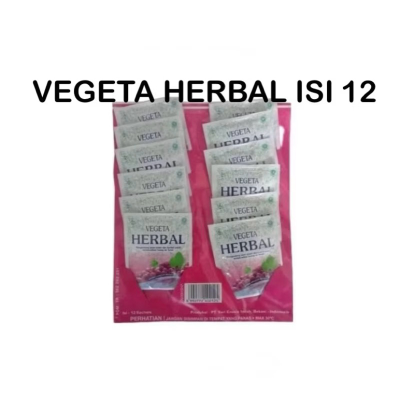 Jual Vegeta Herbal Suplement Serat Rasa Anggur&Jeruk isi 12 Sachet ...