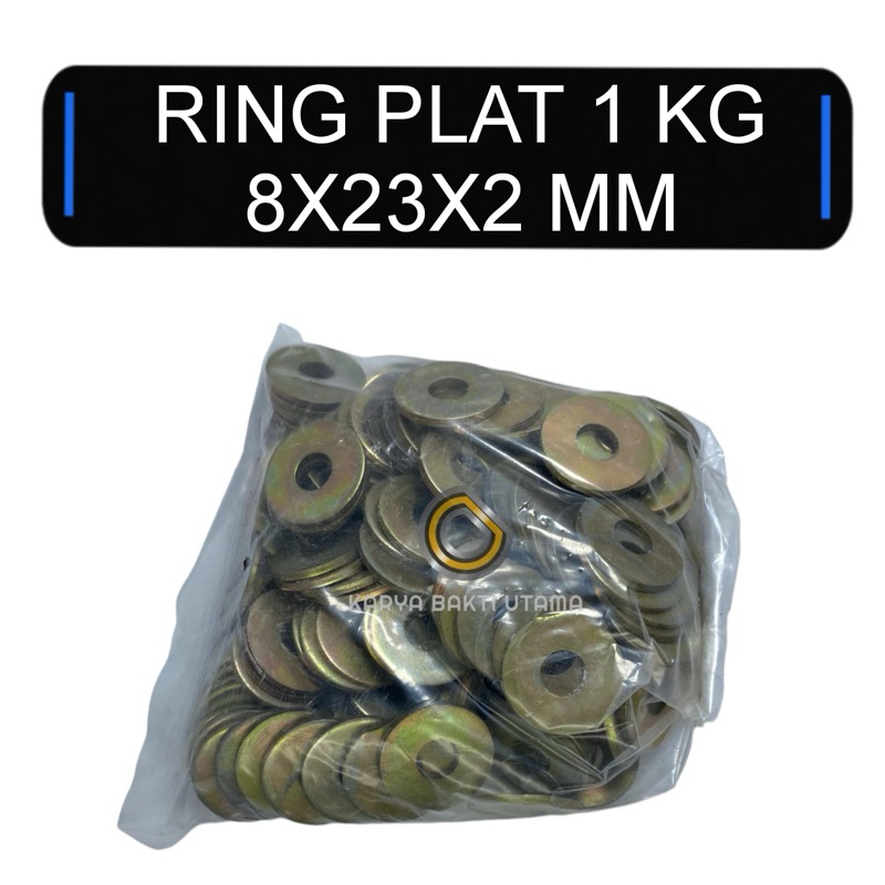 Jual RING PLAT KILOAN | 1 KG RING PLAT 8X23X2 MM | RING PLAT M8 | RING ...