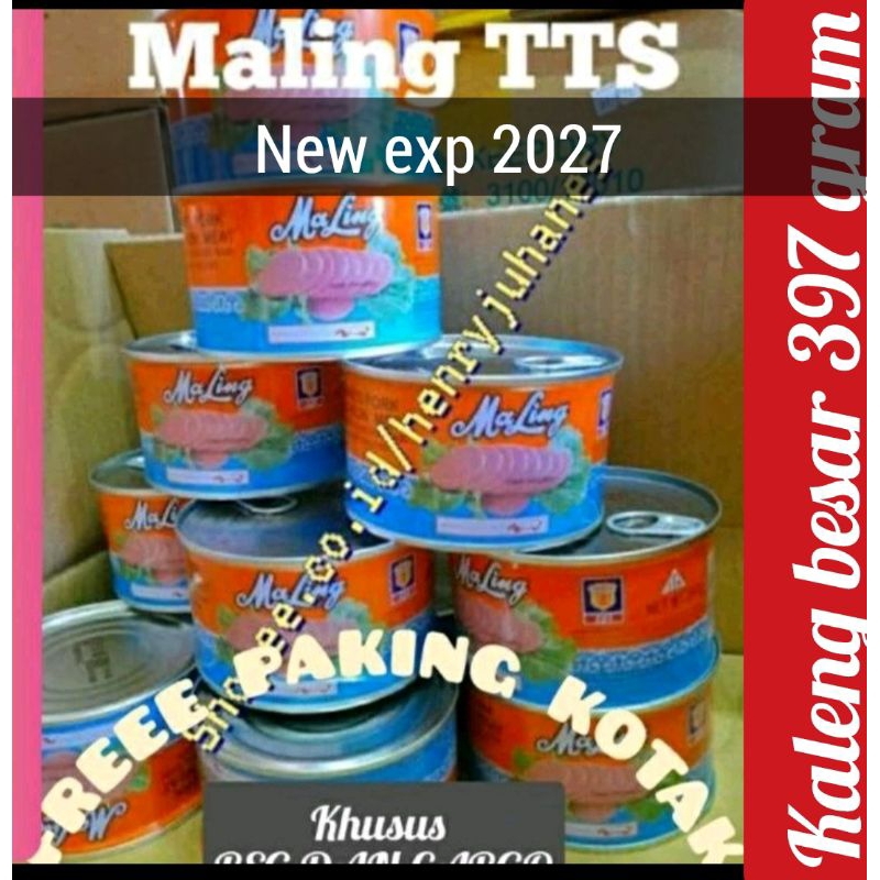 Jual 1 DUS 397 gram MALING TTS CANNED HAM PORK LUNCHEON MEAT / maling ...