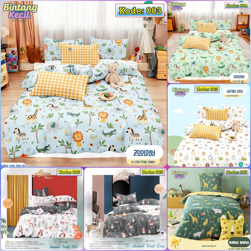 Jual Sprei Kasur Anak Ukuran 80 90 100 120 140 160 Sprei 180x200 200 ...