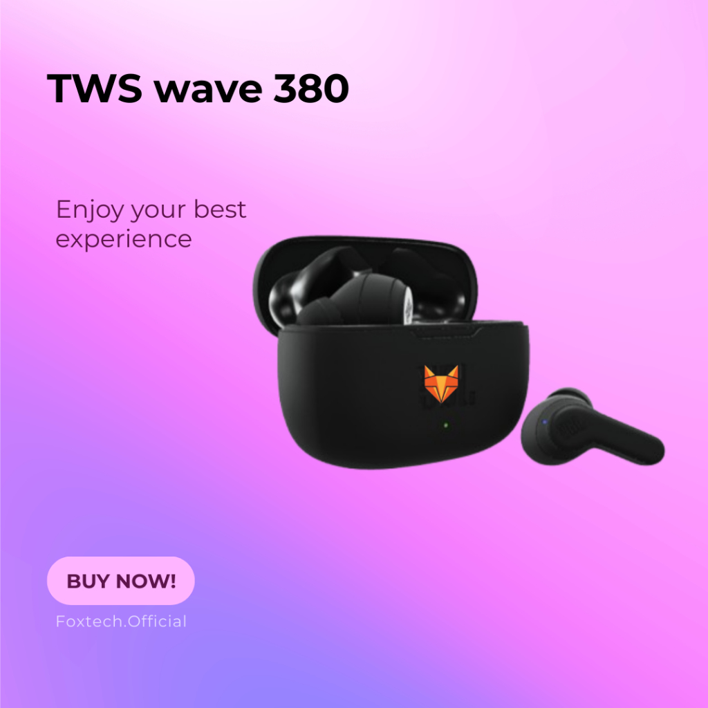 Jual TWS WAVE 380 Headset Bluetooth True Wireless Earbuds | Shopee ...