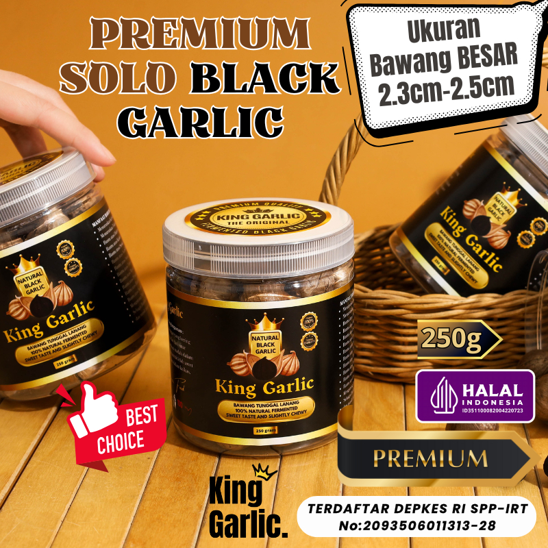 Jual PREMIUM Solo Black Garlic Bawang Hitam Tunggal Lanang Original ...