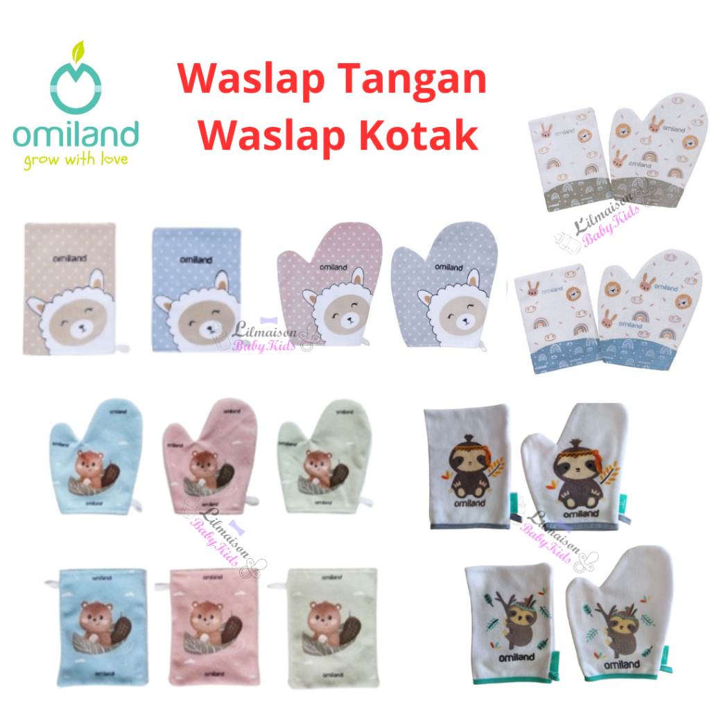 Jual Omiland Waslap Tangan / Waslap Kotak Lap Mandi / Omiland Bantal ...