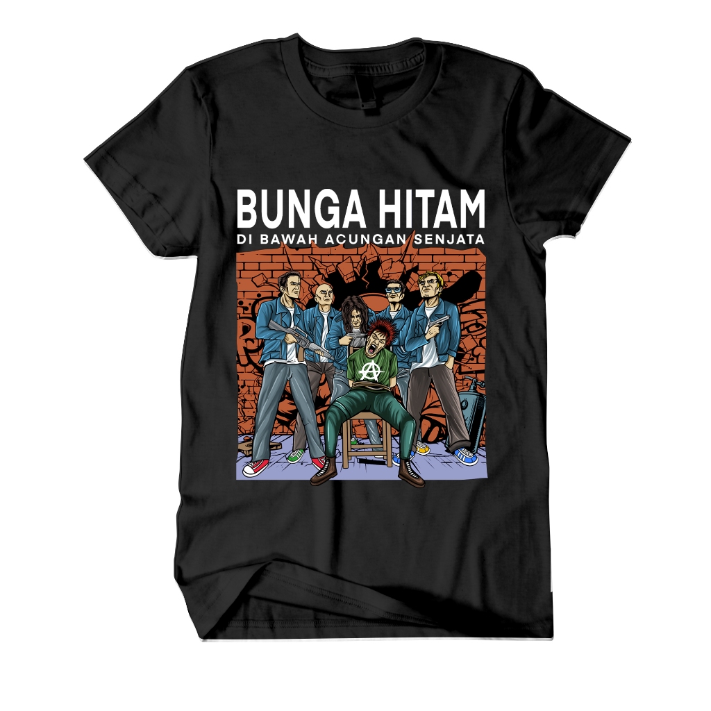 Jual KAOS BAND BUNGA HITAM PUNK | Shopee Indonesia