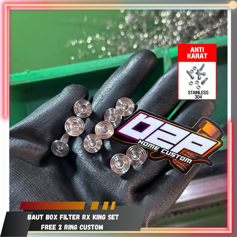 Jual Baut box filter rx king L stainless custom handmade | Shopee Indonesia