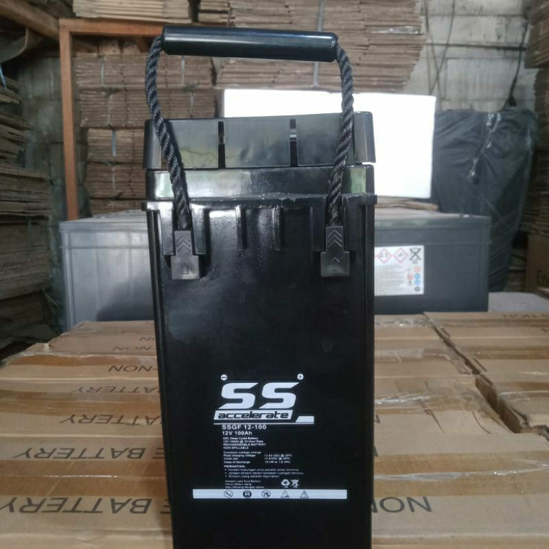 Jual Battery Vrla SS Accelerate 12volt-100ah new | Shopee Indonesia