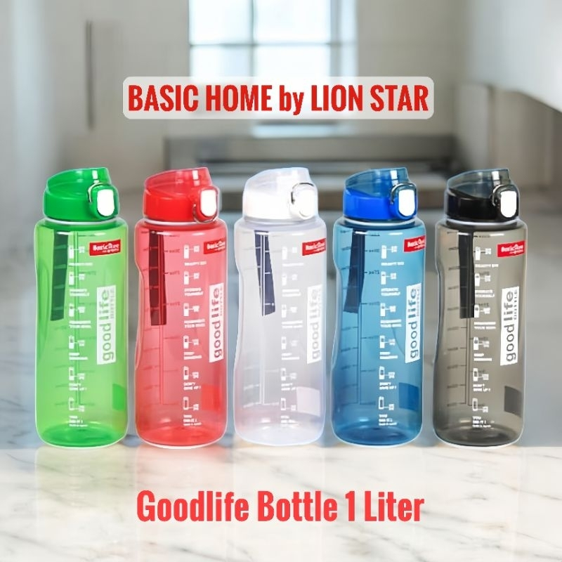 Jual BOTOL MINUM 1LT / GOODLIFE BOTTLE BNN8 BASIC HOME LIONSTAR 026673 ...