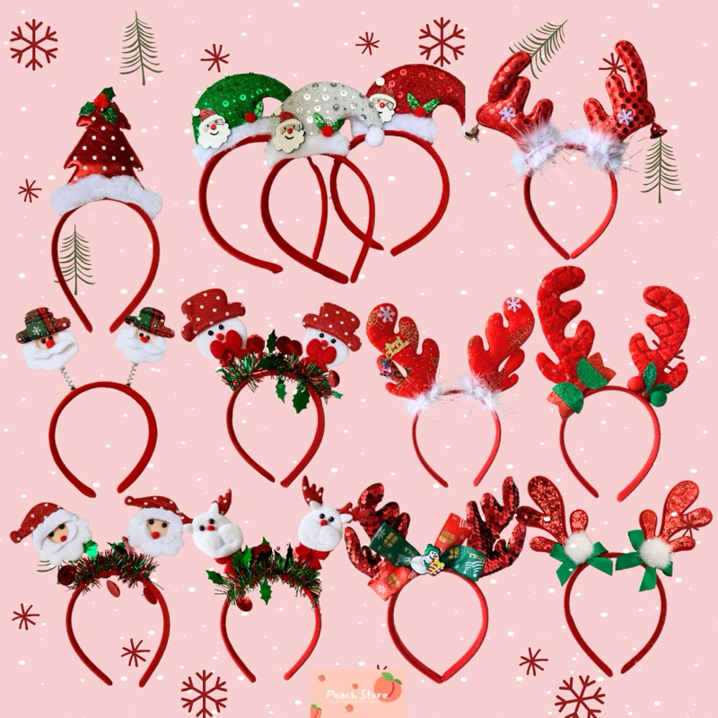 Jual Bando Natal Anak & Dewasa – Topi Santa, Reindeer, Snowman ...