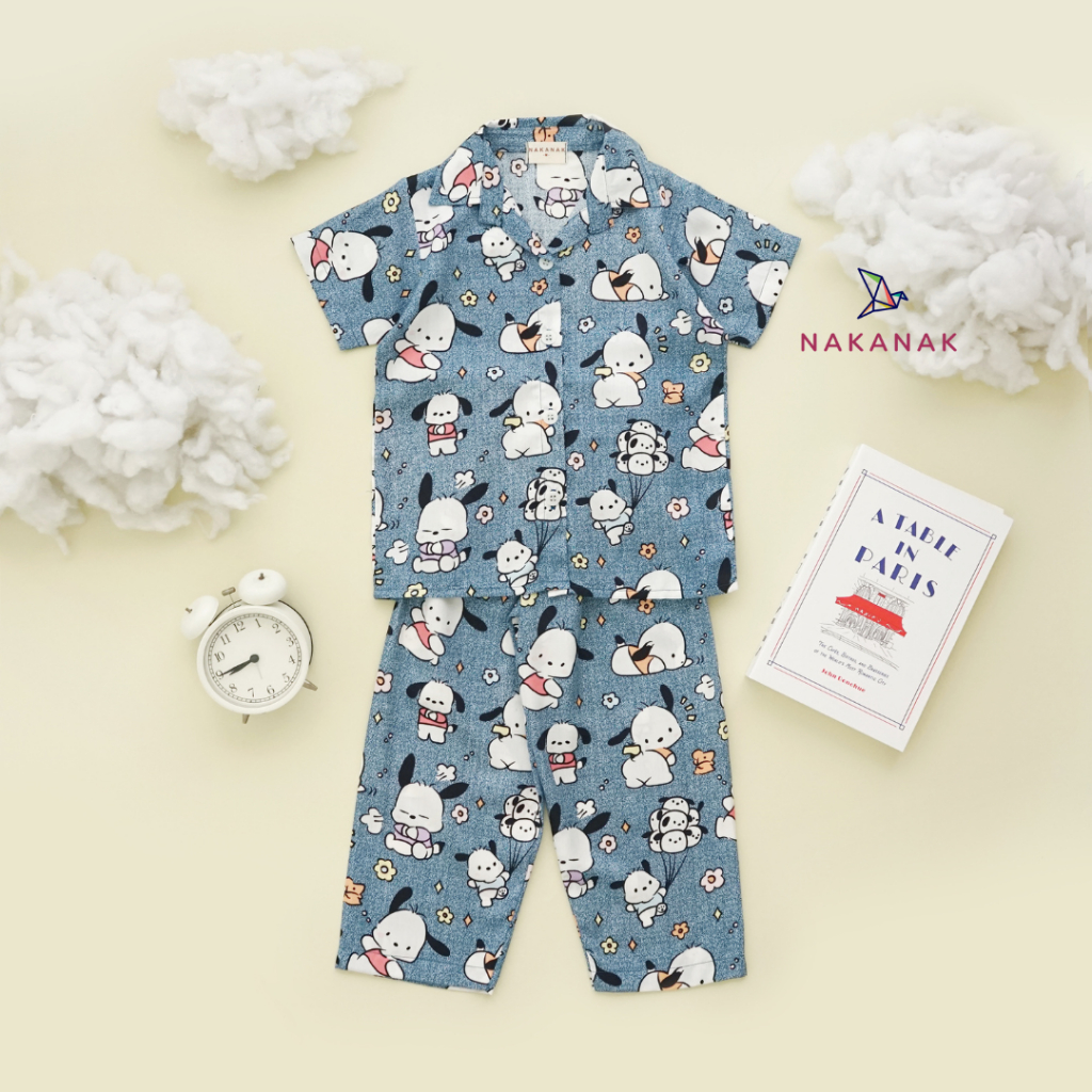 Jual NakAnak Premium - Snoopy Playtime - Biru (Piyama Anak Celana ...