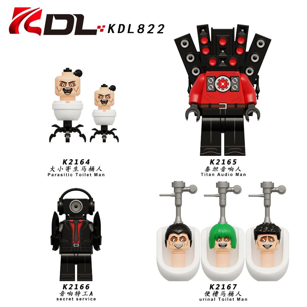 Jual KDL822 Parisitic Toilet Man Titan Audio Man Secret Service Urinal ...