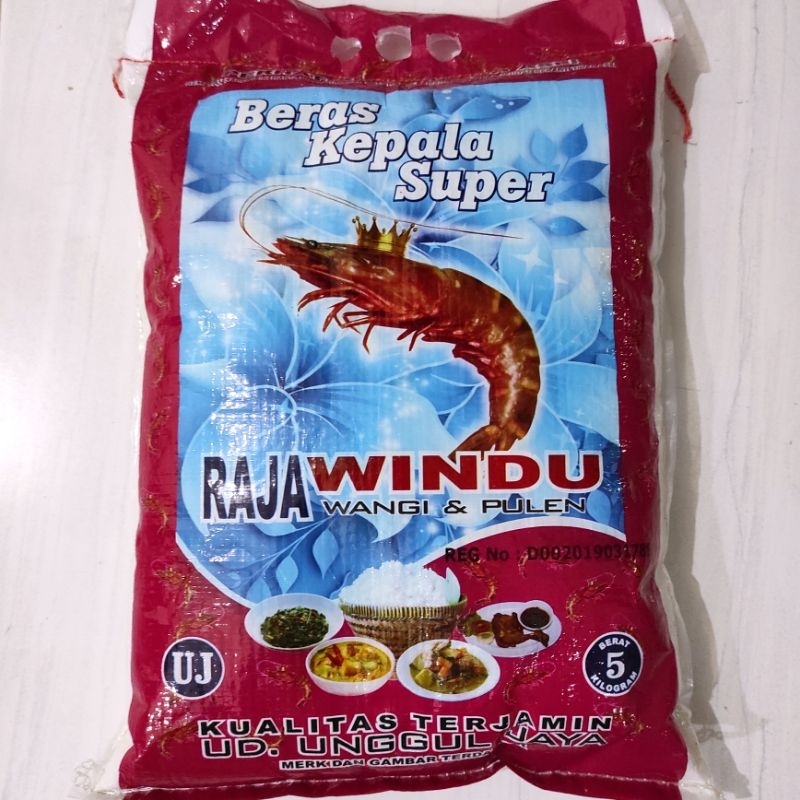 Jual Beras Super Cap Raja Windu 5 Kg | Shopee Indonesia