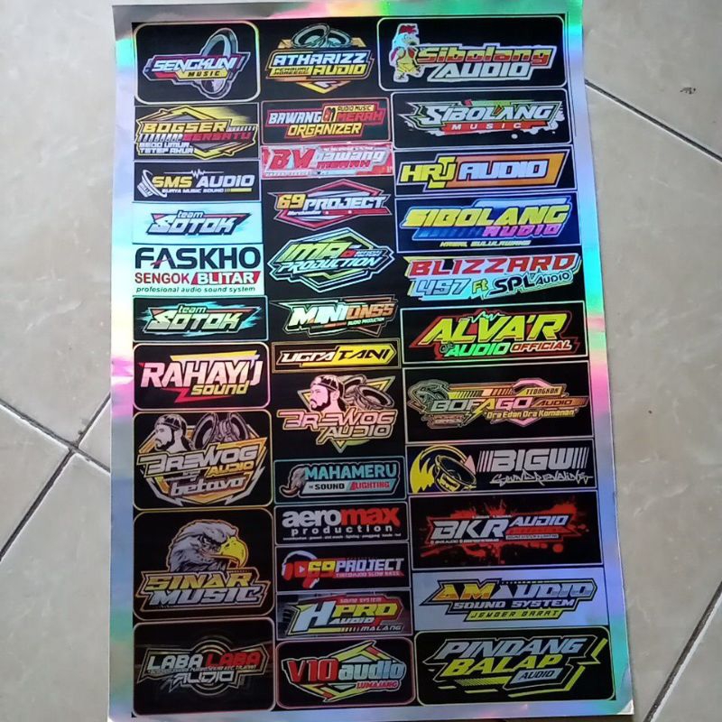 Jual STIKER SOUND | STIKER SOUND SYSTEM | STIKER HOLOGRAM | STIKER PACK ...