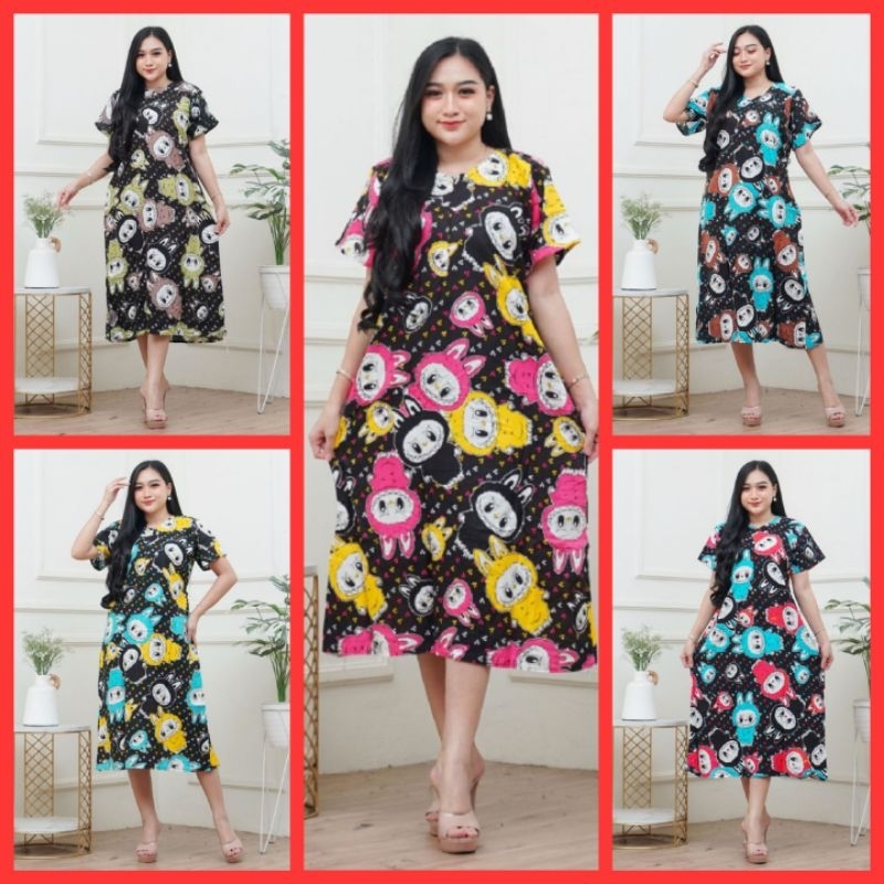 Jual Daster Viral Labubu Ld 110 Pb 110 bahan rayon | Shopee Indonesia