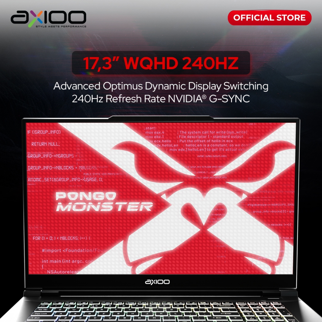 Jual Gaming Axioo Pongo MONSTER X Intel Core i9-14900HX/32GB/2TB/RTX ...