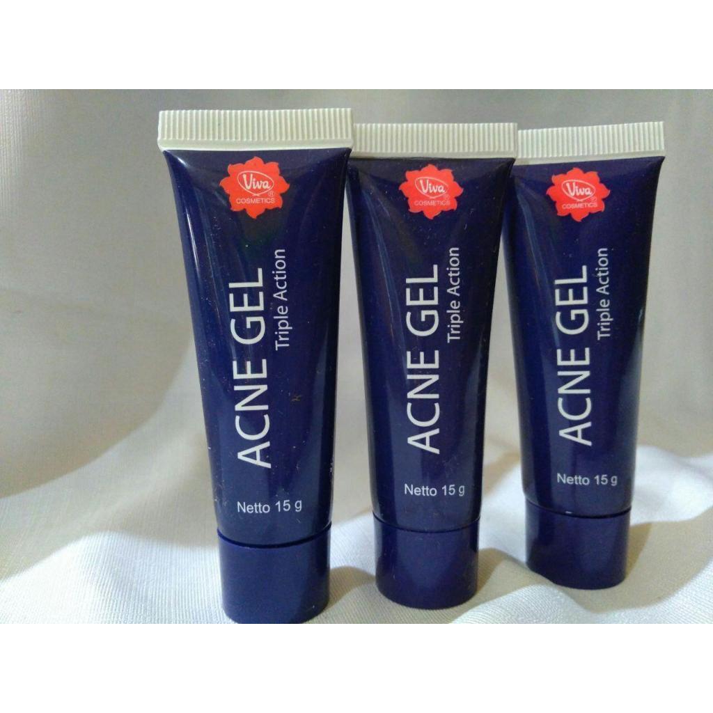 Jual Viva Cosmetics Acne Gel Triple Action 15 g | Shopee Indonesia