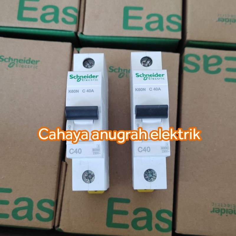 Jual Schneider MCB k60n 40A 1P 6kA mcb k60n 40 Amper 1P original ...