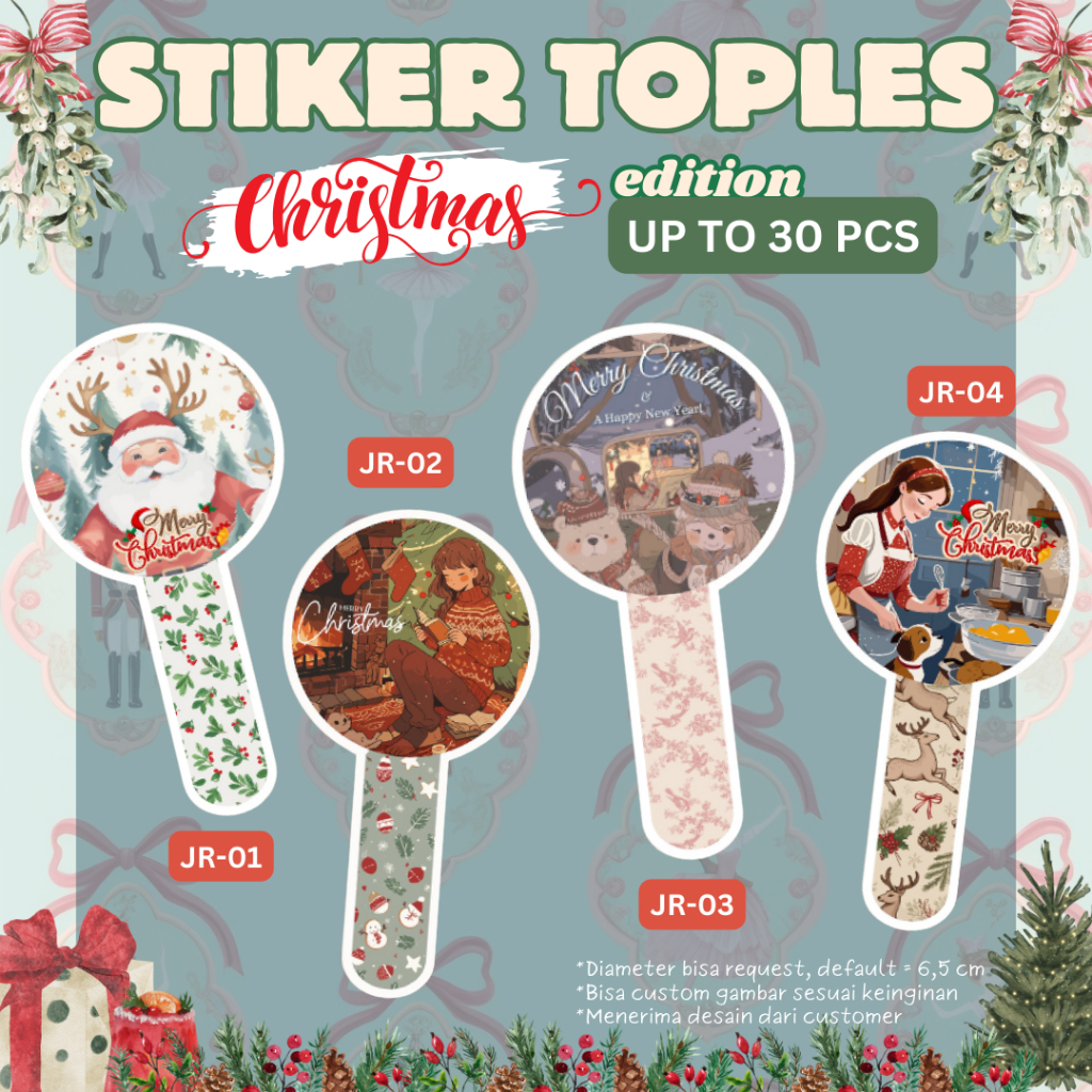 Jual STIKER TOPLES | HAMPERS CHRISTMAS | Stiker Produk | STIKER TOPLES ...