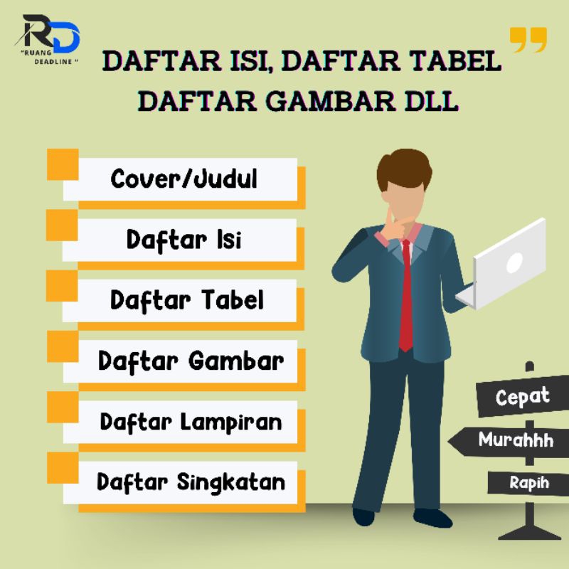 Jual JASA PEMBUATAN DAFTAR ISI, DAFTAR TABEL DLL | Shopee Indonesia