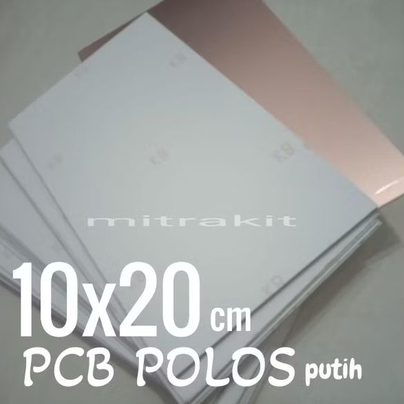 Jual PCB FIBER PUTIH polos 10x20cm tebal 1.6mm pcb fiber single layer ...