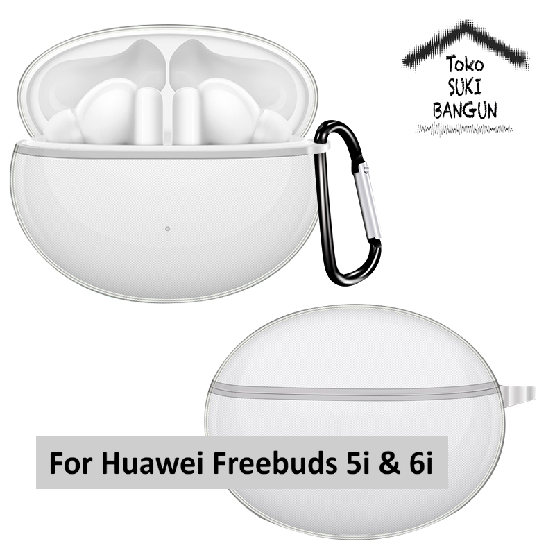Jual Case Huawei Freebuds 5i & 6i Rubber CLEAR TRANSPARENT Silicone ...