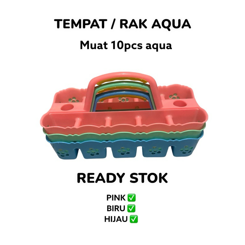 Jual Rak Aqua Gelas 10 Lubang Tempat Wadah Aqua Gelas / Rak Keranjang ...
