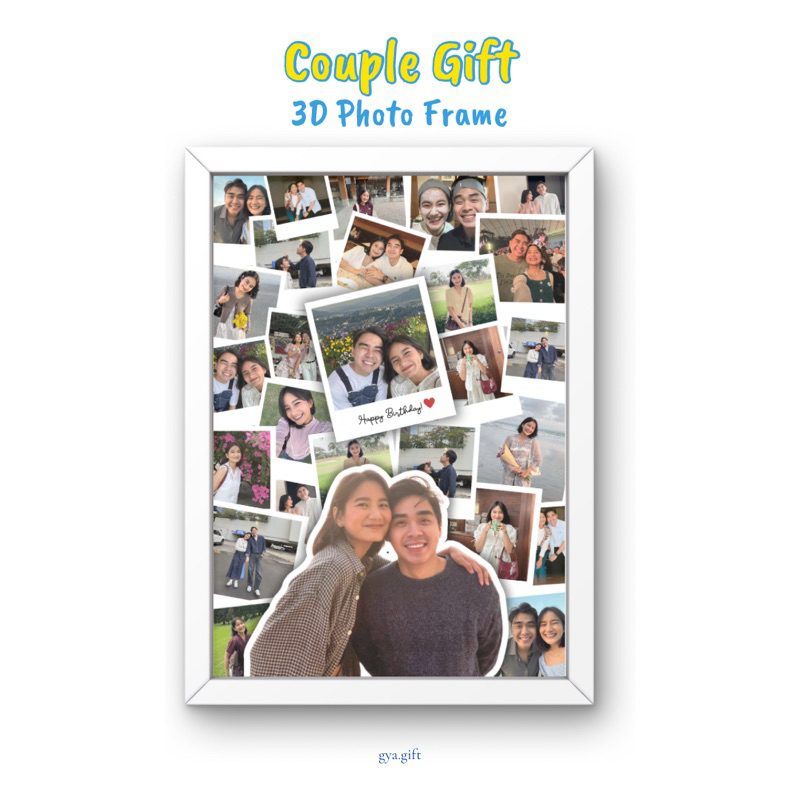 Jual Couple Gift V.6 Gya.Gift KADO ULANG TAHUN | KADO WEDDING 3D Frame ...