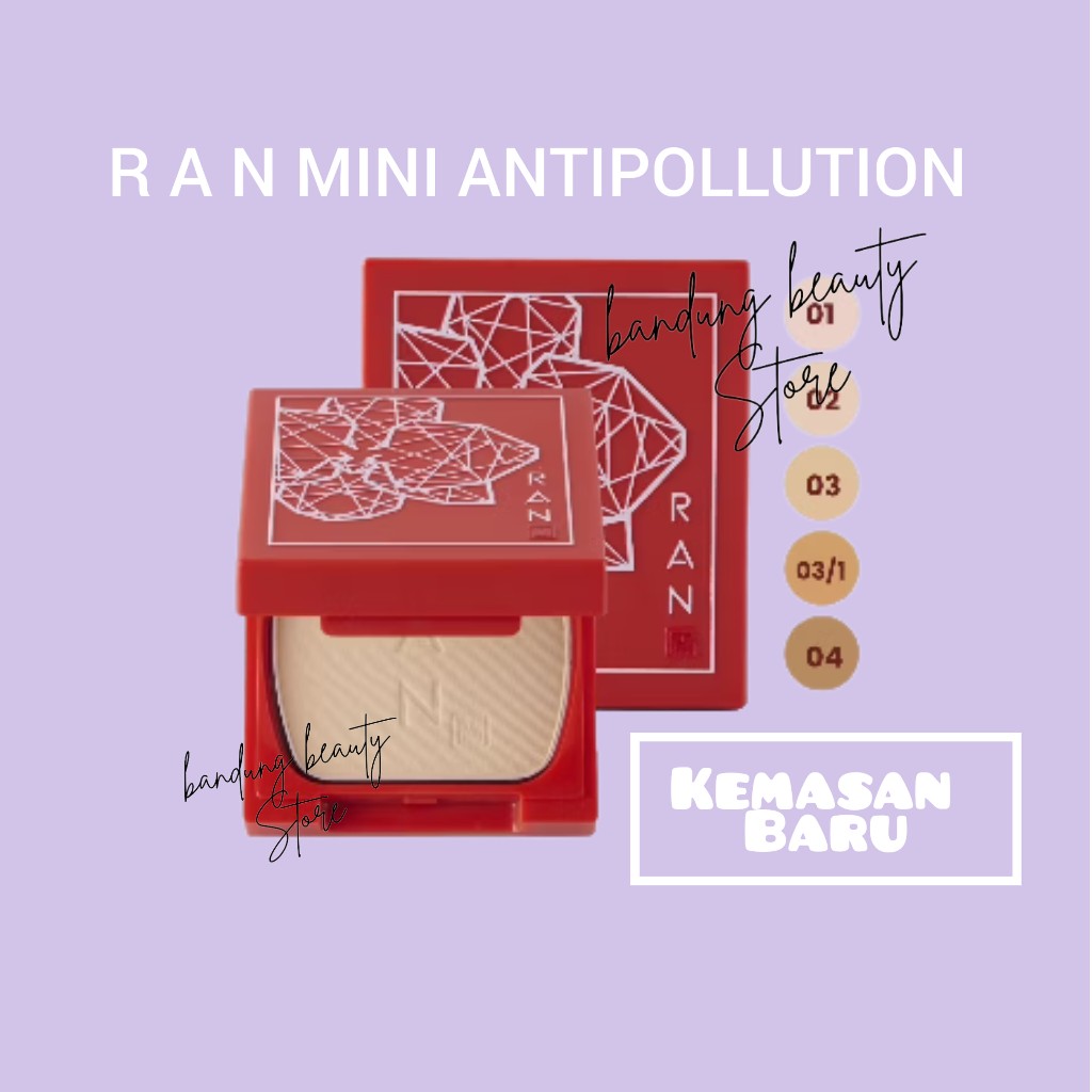 Jual RAN mini Anti Pollution Retouch Powder Hologram Spf 20 PA++ ...
