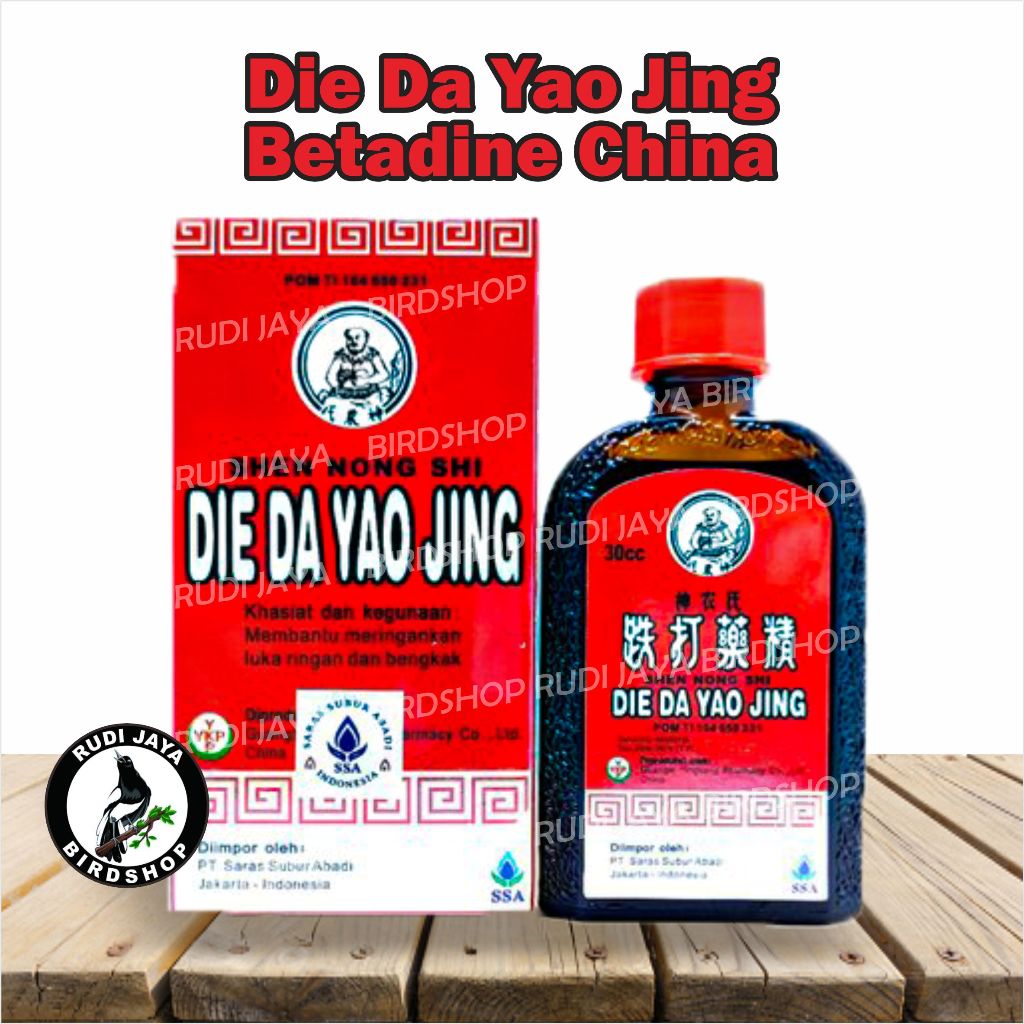 Jual OBAT MERAH BETADINE CINA CHINA DIE DA YAO JING / TIEH TA YAO GIN ...