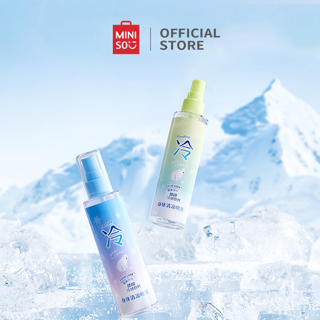 Jual Miniso Body Mist Cooling Body Spray Kabut Tubuh Rasa Segar ...