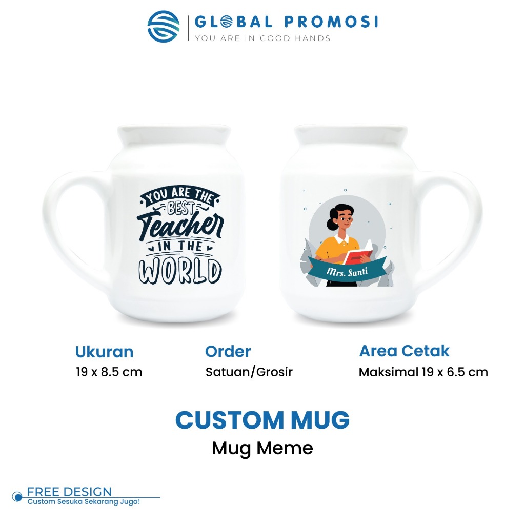 Jual Souvenir Mug Custom Mug Meme Tema Guru Hadiah Kado / Hari Guru ...