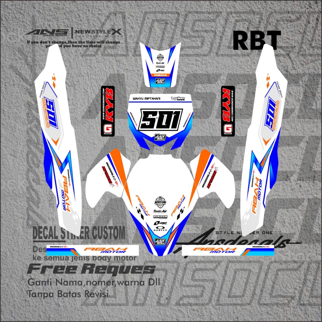 Jual DECAL RBT BODY JUPITER YAMAHA VEGA NEW FULL BODY DEKAL STICKER ...