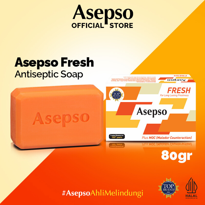 Jual ASEPSO Sabun Batang Soap Fresh - 80gr | Shopee Indonesia