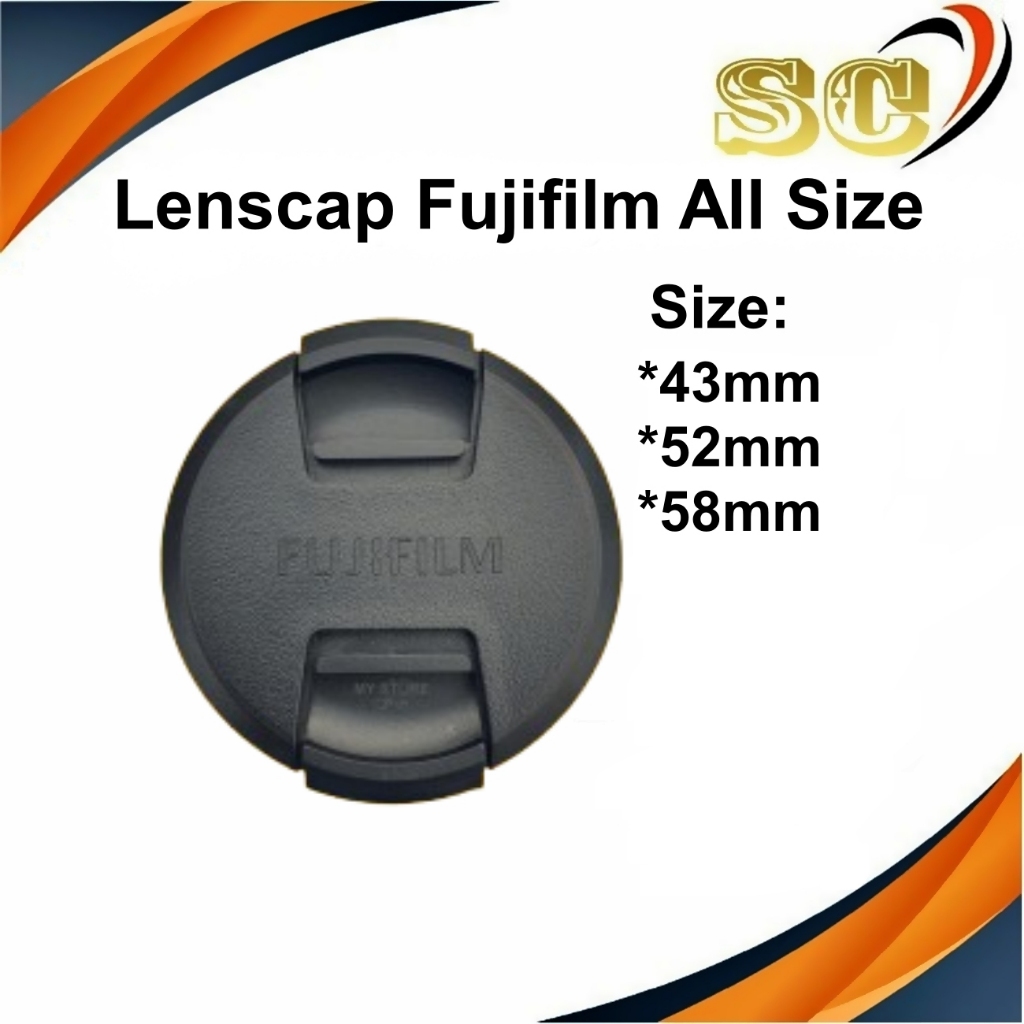 Jual Lens Cap Fujifilm All Size 43mm - 52mm - 58mm / Lenscap / Tutup ...