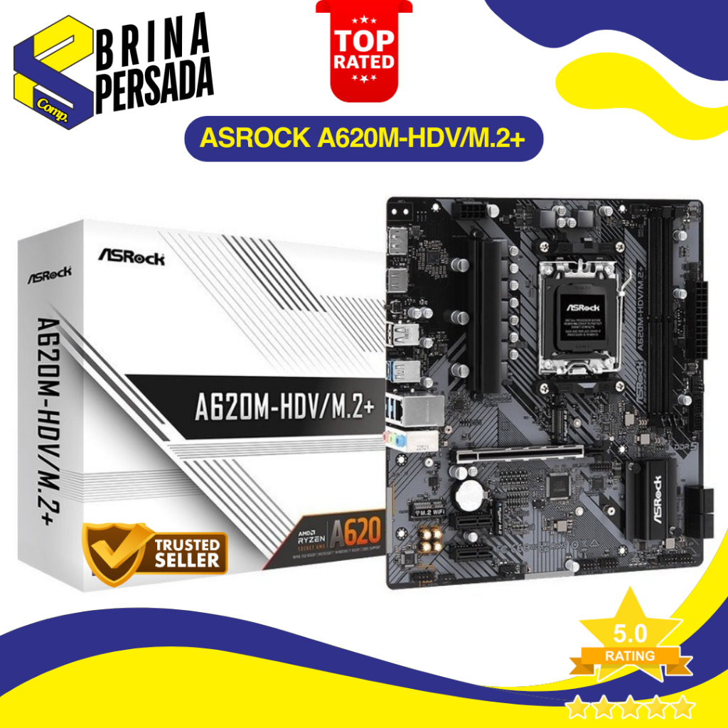 Jual ASROCK A620M-HDV/M.2+ (Socket AM5) | Shopee Indonesia