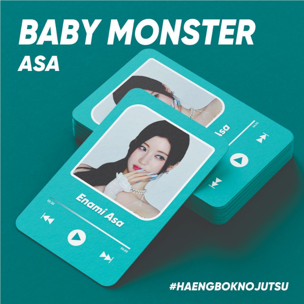 Jual PHOTOCARD BABY MONSTER MUSIC 1SISI (HARGA 1 PCS + LAMINASI 2 SISI) HANBOK JPOP KPOP CARDS ...