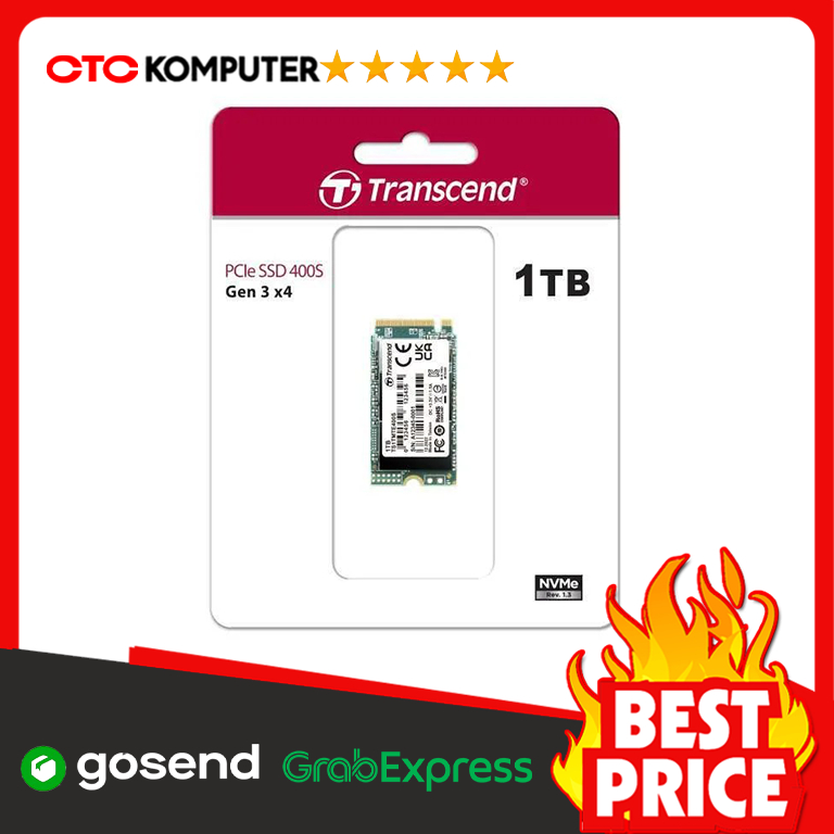 Jual Transcend MTE400S 1TB M.2 2242 NVMe PCIe Gen3 x4 SSD | Shopee Indonesia