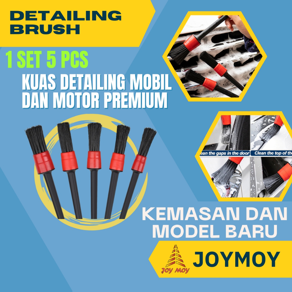 Jual Kuas Detailing Cuci Mobil Motor Isi 5Pcs Multifungsi Halus Sikat ...