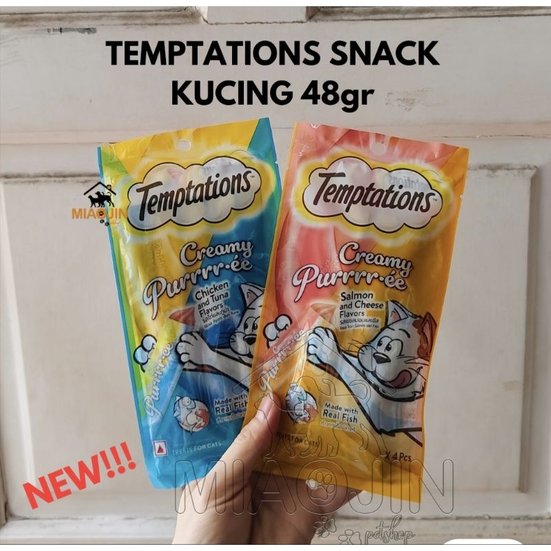 Jual Temptations Snack Kucing 48gr - Jajanan Anak Kucing Cemilan Creamy ...