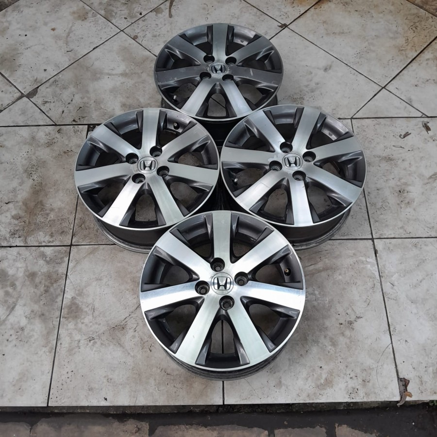 Jual Velg Murah Honda Freed Ring 15 Pcd 4x100 Grey Polish | Shopee ...
