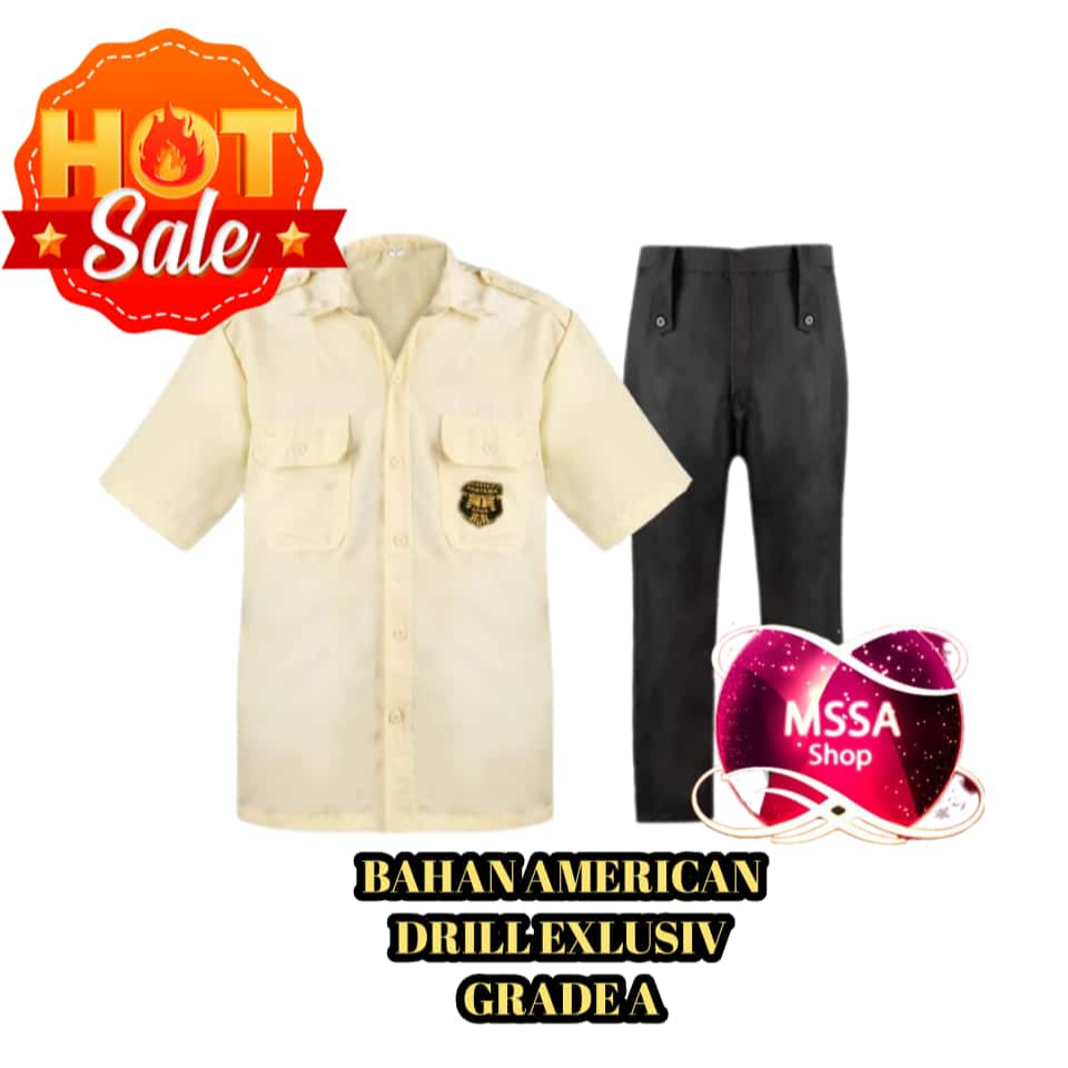 Jual Seragam satpam security terbaru 2024 PDL PDH crem krem stelan baju scurity baru cream murah ...