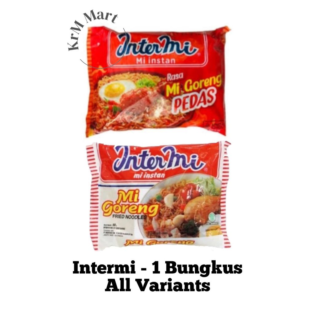 Jual InterMi All Varian Mi Goreng Mie Goreng Pedas 1 bungkus intermie ...