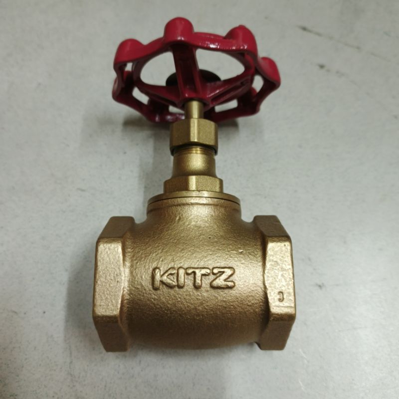 Jual Globe Valve Kuningan KITZ 1/2" Inch Drat Class 150 | Shopee Indonesia