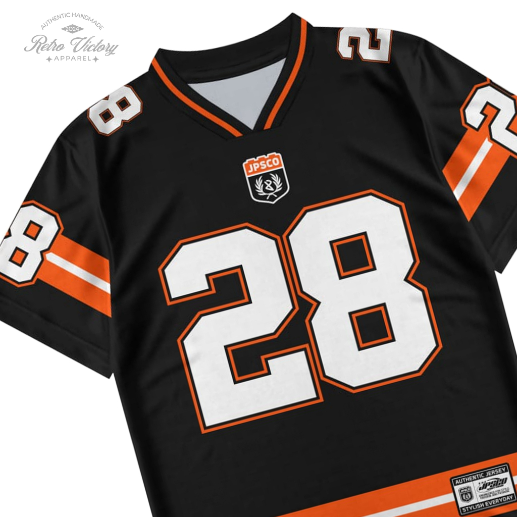 Jual Jersey Retro Vintage Streetwear Hitam Nomor 28 | Tampilan Sporty ...