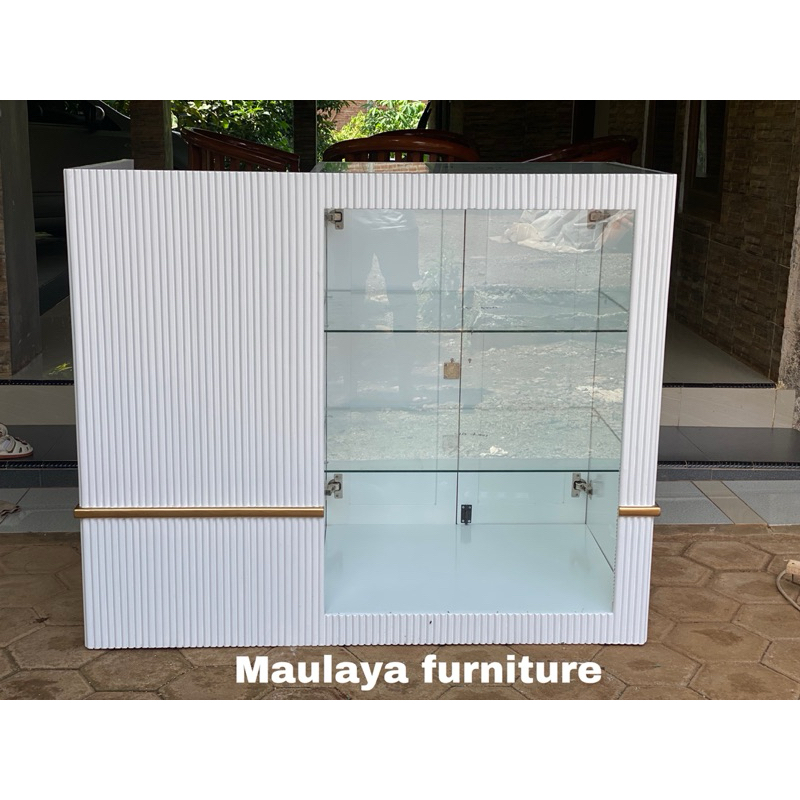 Jual Meja Kasir Etalase Kaca Minimalis | Shopee Indonesia