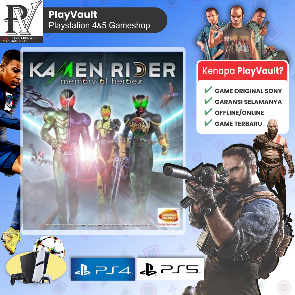 Jual Kamen Rider Memory of Heroez Premium Sound Edition PS4 PS5 ...