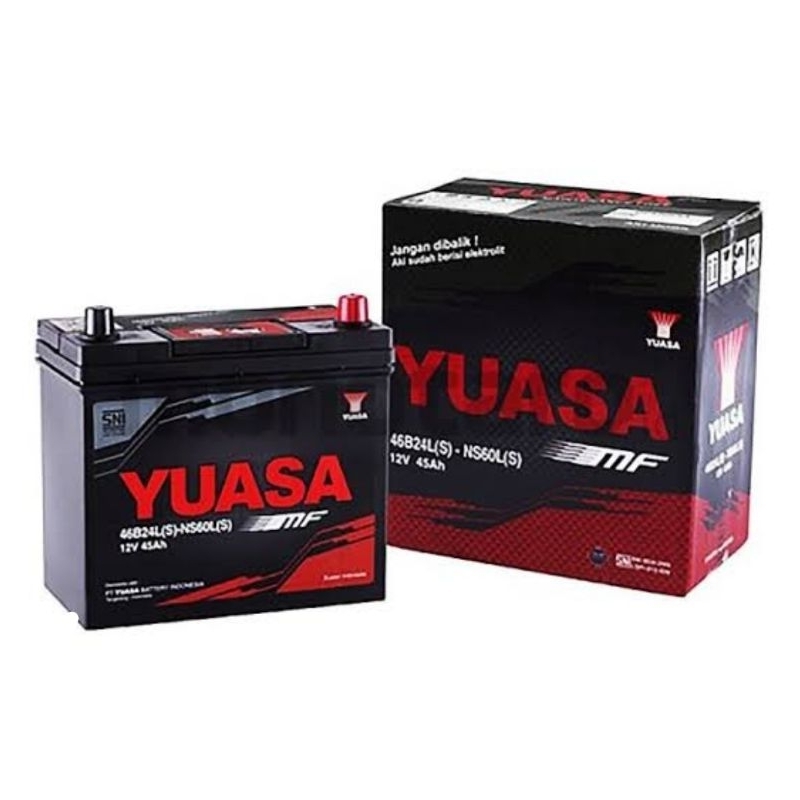 Jual Yuasa Accu mobil NS60LS/NS60L - MF ( ACCU KERING ) // (NOTE BACA DESKRIPSI) | Shopee Indonesia